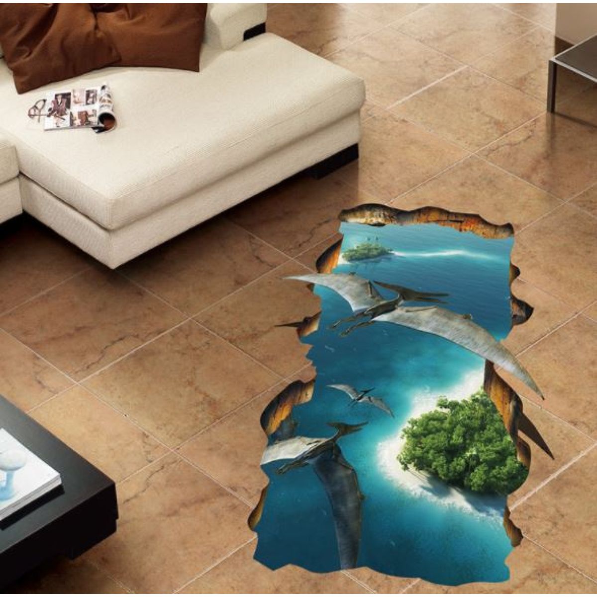 3D wall sticker Pterosauri dimenzije 90x60 cm